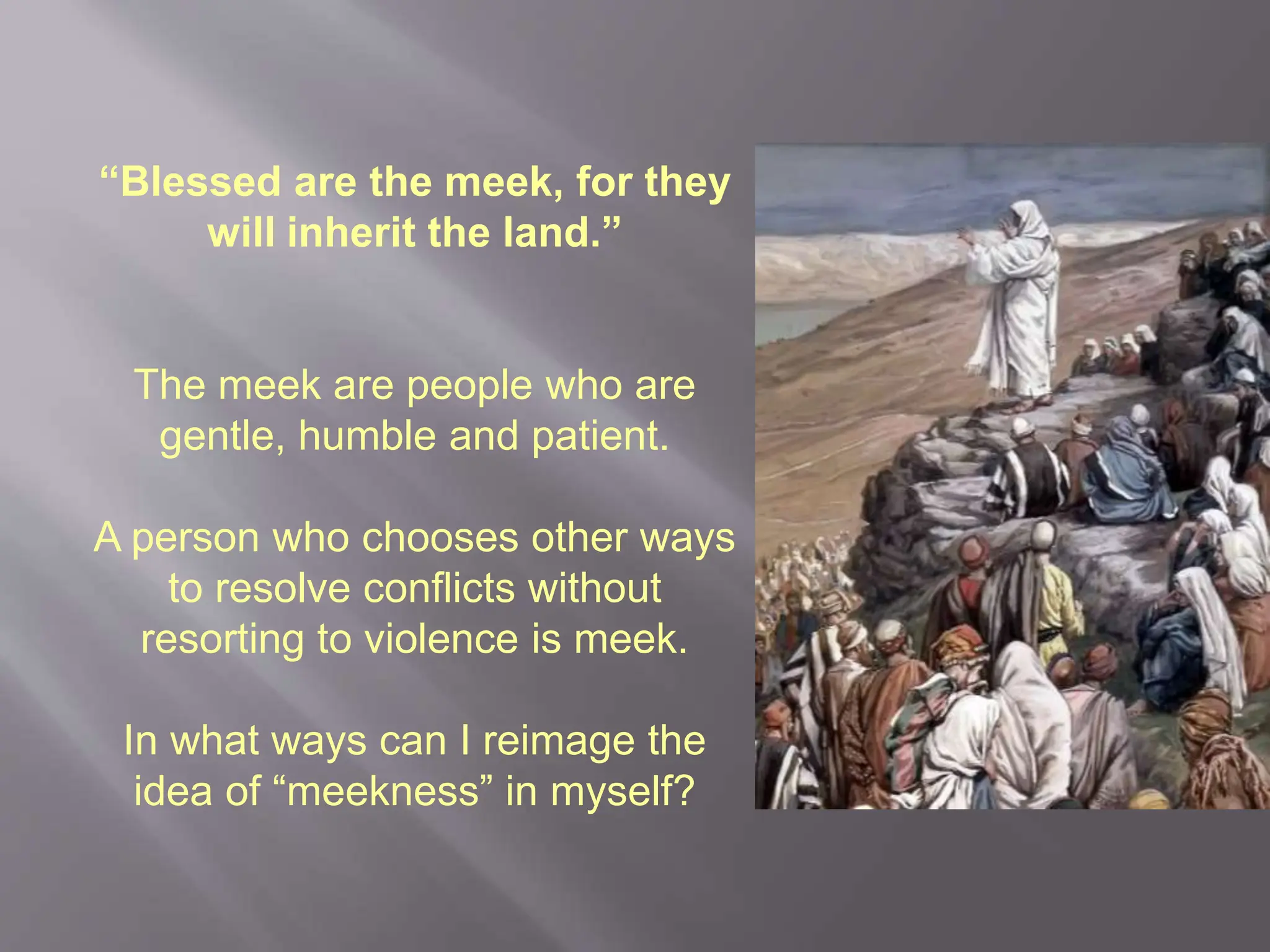 Catholic RCIA class Living the Beatitudes.pptx