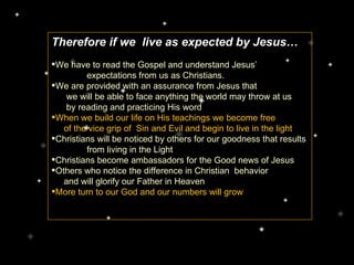 Living the Gospel | PPT | Christianity | Religion & Spirituality