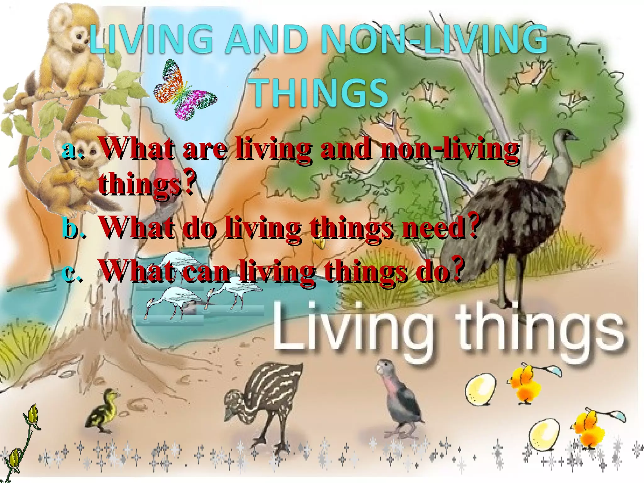 Living and Non Living Things | PPS | Biological Sciences | Science