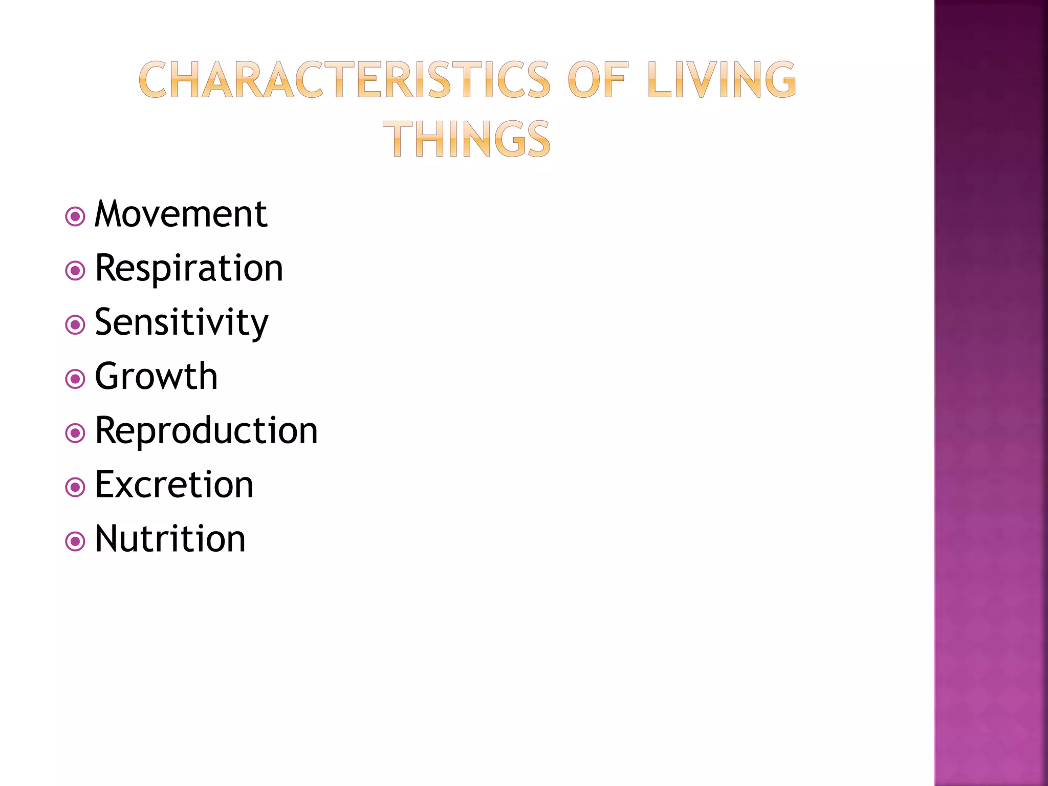 Living things | PPTX