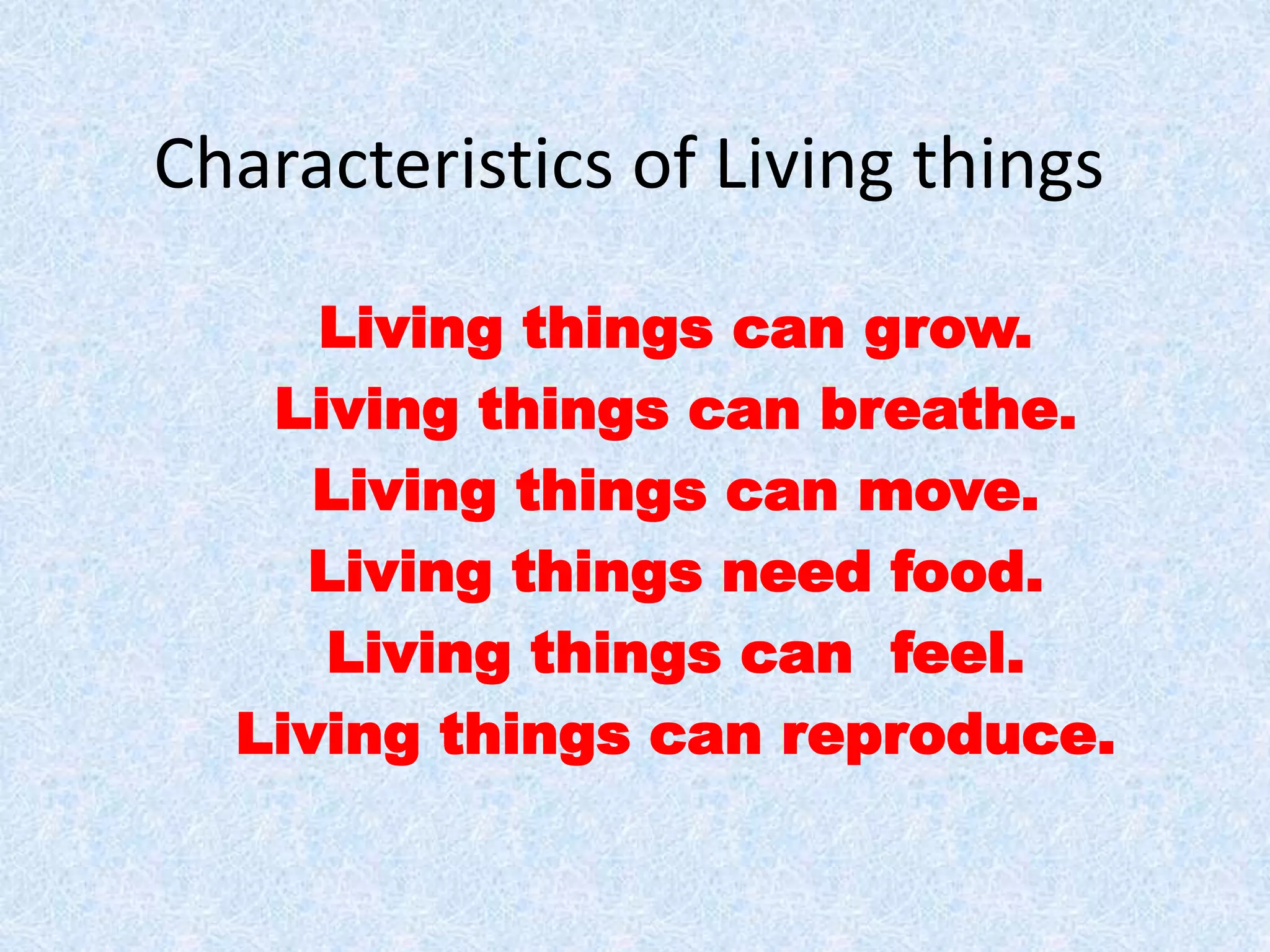 Living things | PPT