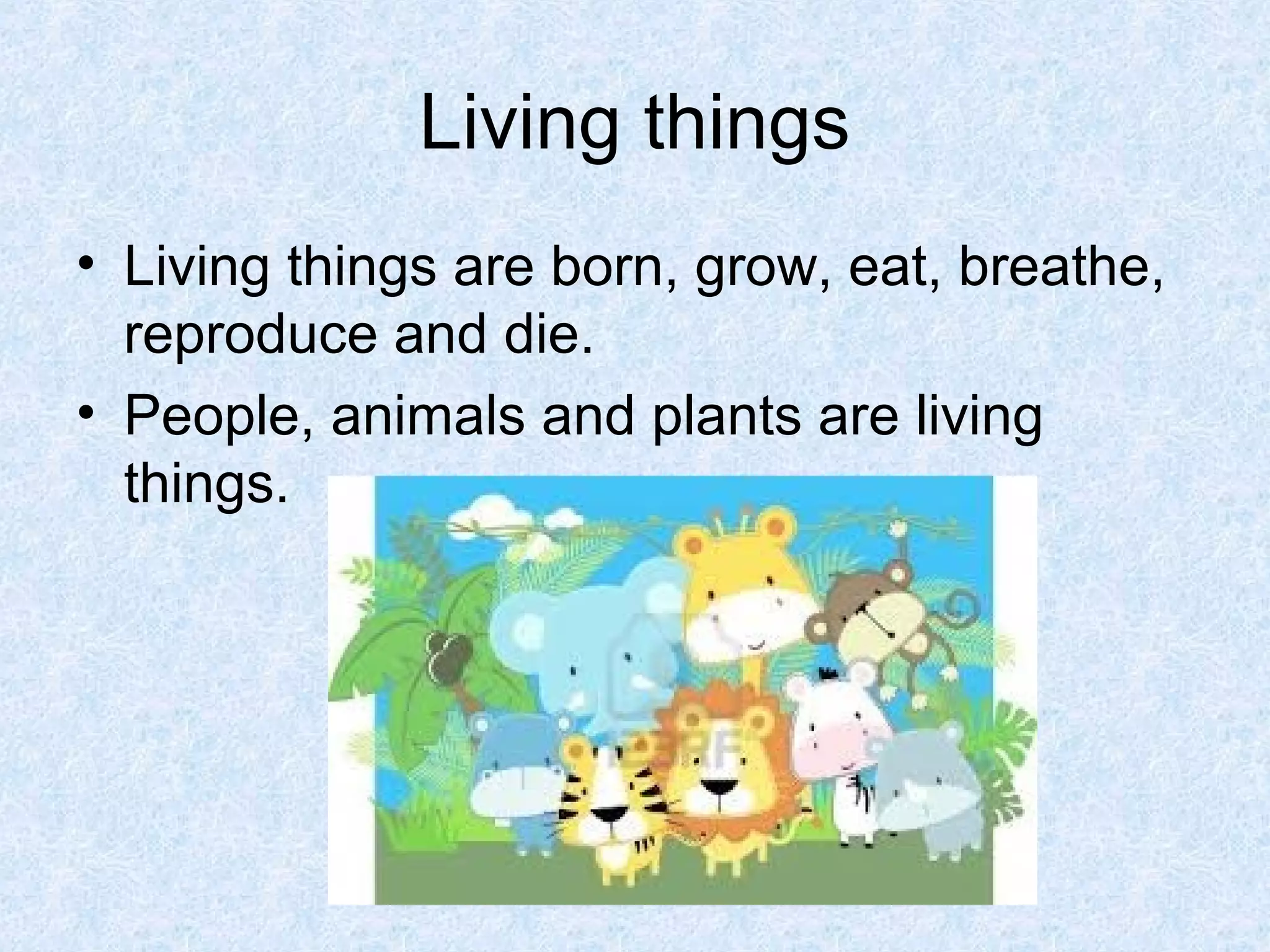 Livingthings.3 cm | PPT