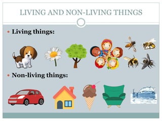 Living things and non living things / parts of a tree | PPT