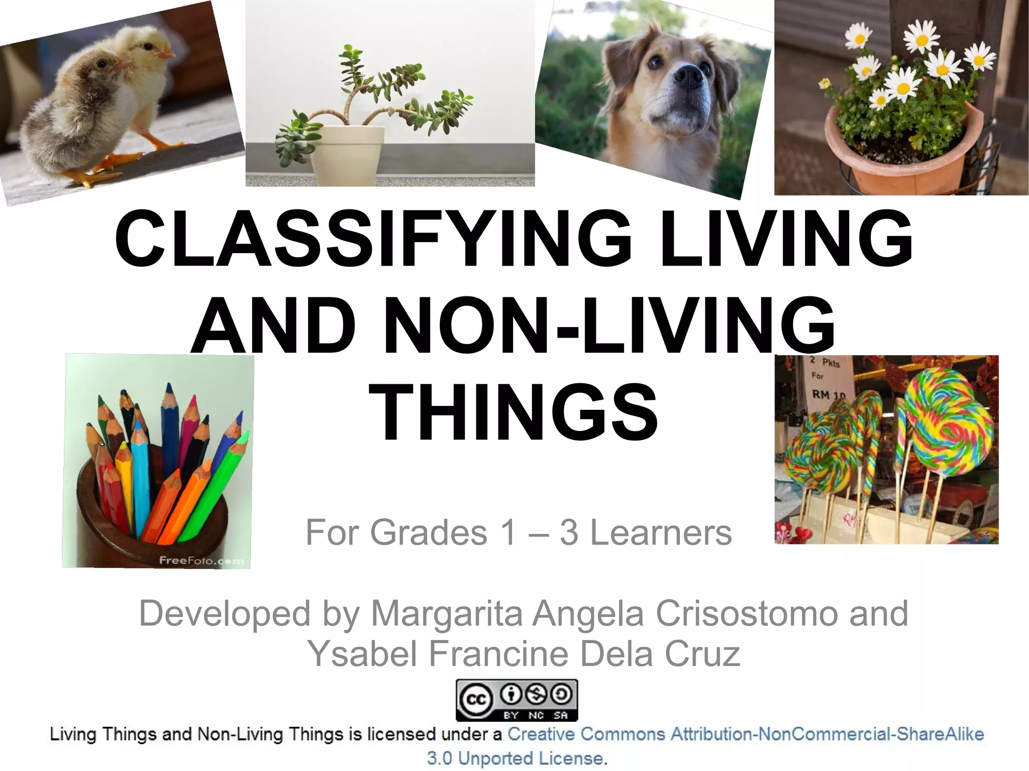 Living things and non living things (with license) | ODP