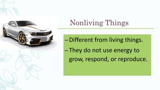 Living things and Nonliving things | PPTX
