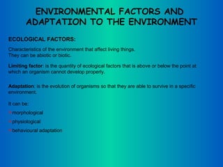 Living things in their environment | PPT