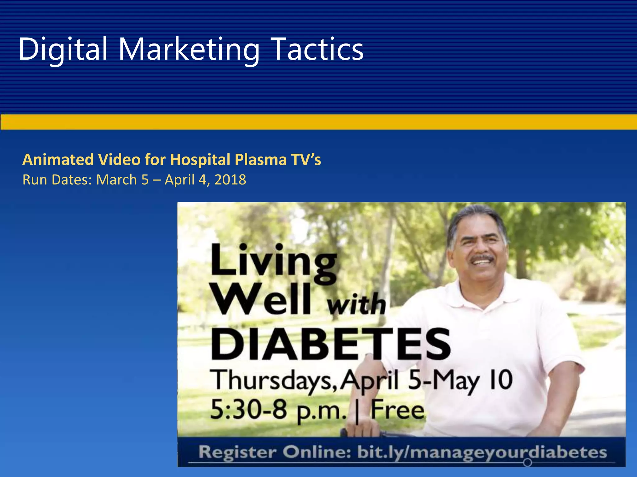 Marketing Campaign for Living well with Diabetes | PPTX