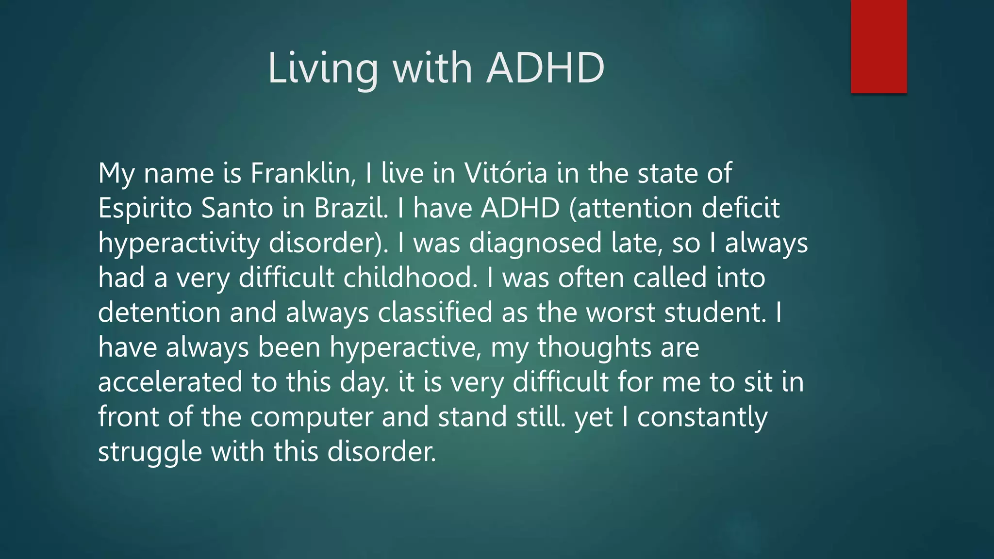Living with ADHD | PPTX