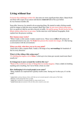 Living without fear | PDF