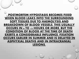Livor mortis | PPTX
