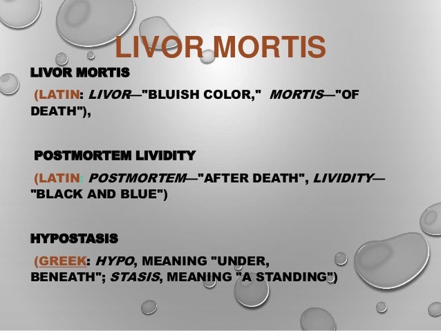 Algor Mortis Graph