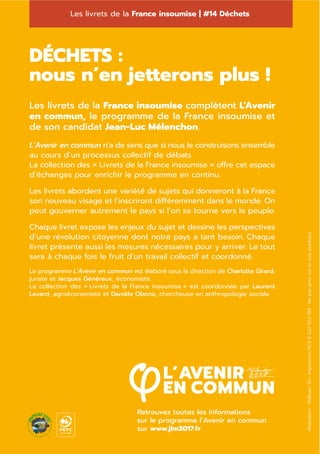 Livret optimisation des dechets et recyclage par économie circulaire | PDF