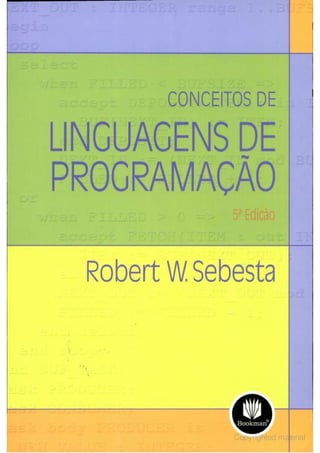 Livro conceitos de linguagens de programação sebesta | PDF