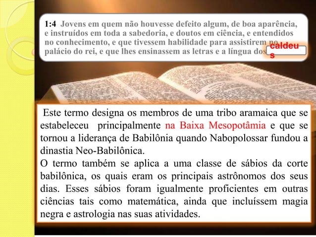 Livro de Daniel cap 1 | PPT