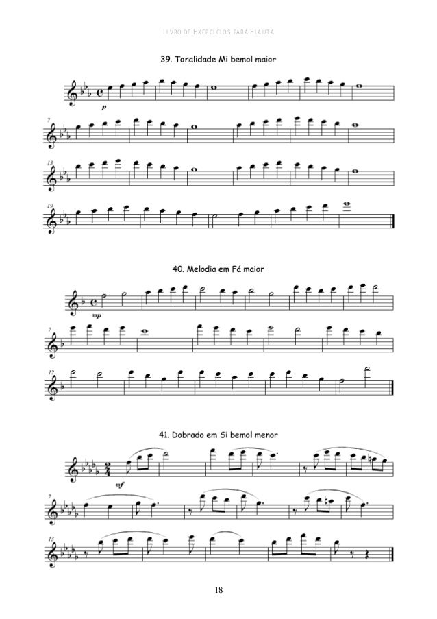 Livro de exercícios para flauta transversal