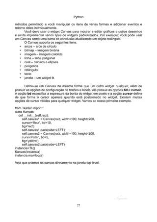 Python Interface Gráfica Tkinter | PDF