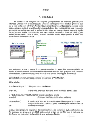 Python Interface Gráfica Tkinter | PDF