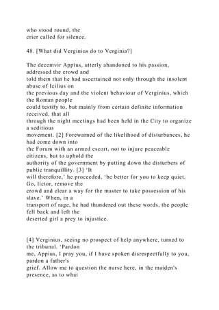 Livy, History of Rome 3.44-55 44. [What is Appius plot t.docx