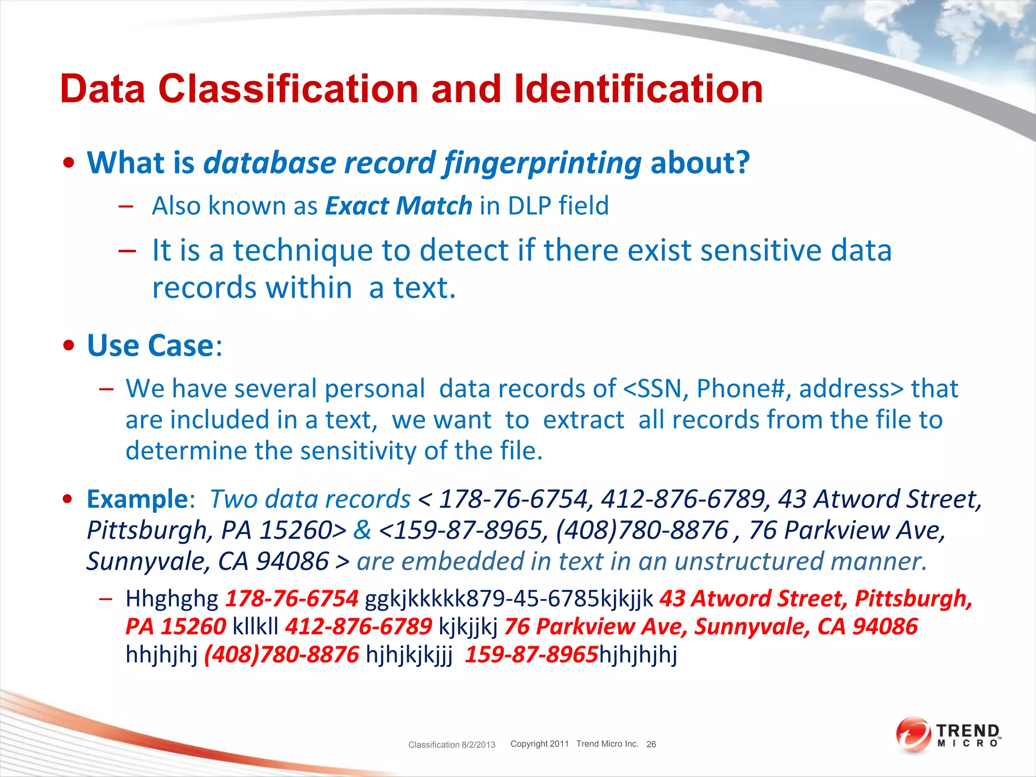 Overview of Data Loss Prevention (DLP) Technology | PDF