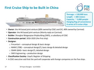 China_cruise ship building 2015 | PPT