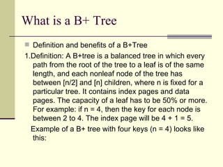 b+ tree | PPT