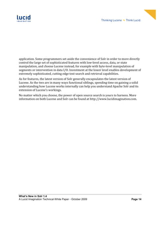 What’s New in Solr 1.4 | PDF