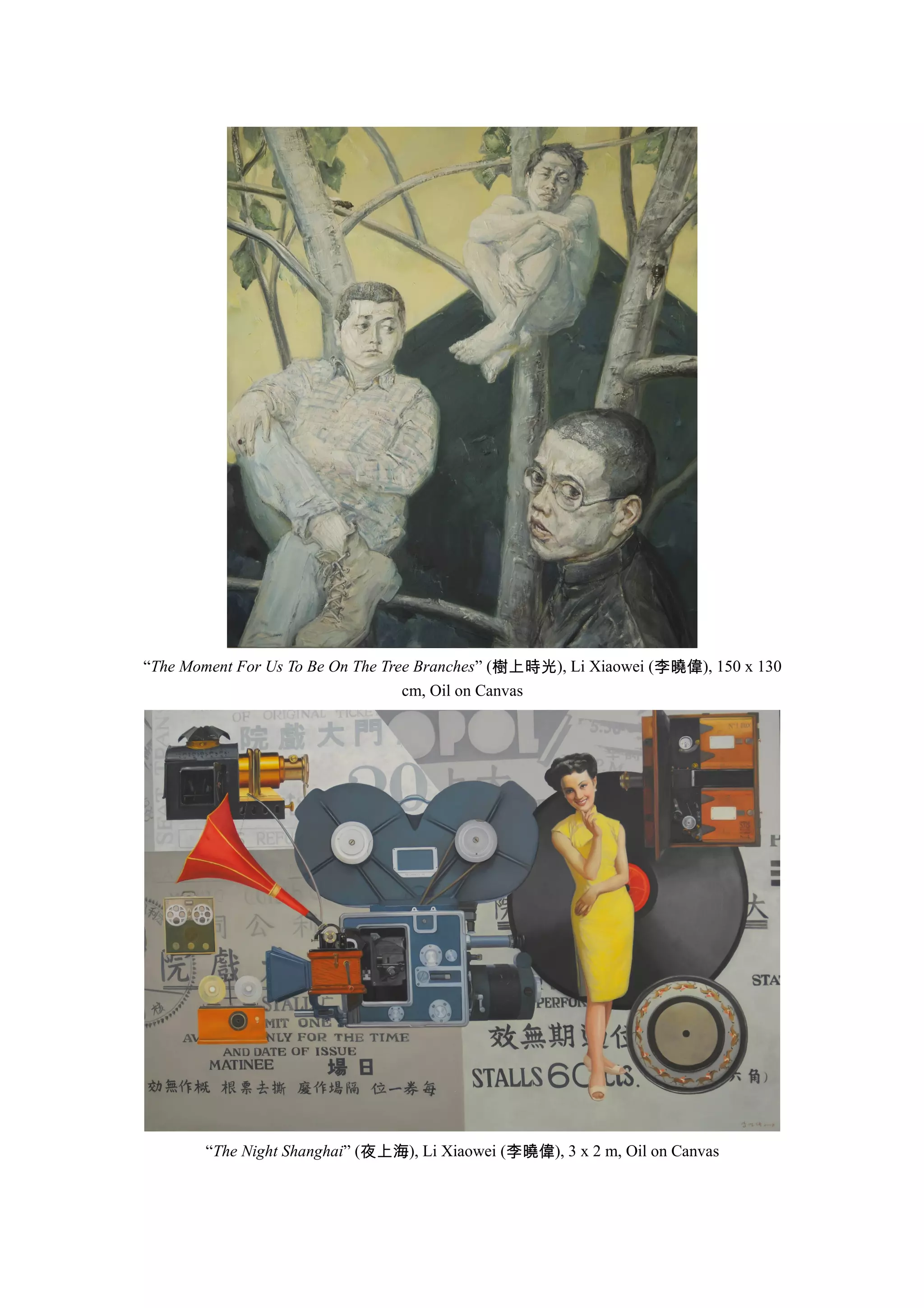 The Oil Paintings of Li Xiaowei | DOC | Painting | Arts and Crafts