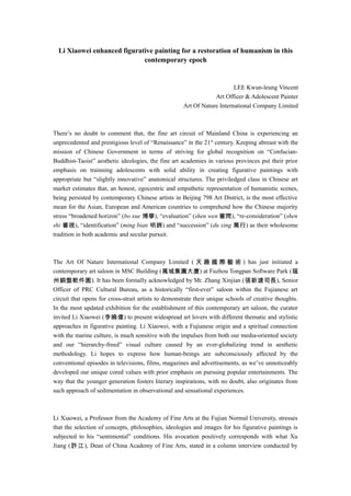 The Oil Paintings of Li Xiaowei | DOC