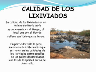 Lixiviados | PPTX