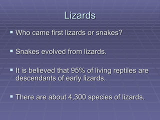 Lizards notes | PPT