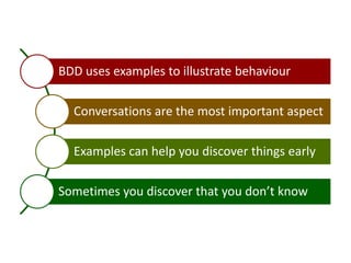 Behaviour Driven Development by Liz Keogh | PPTX