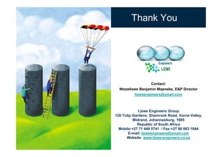 Lizwe engineers story 2015 | PDF
