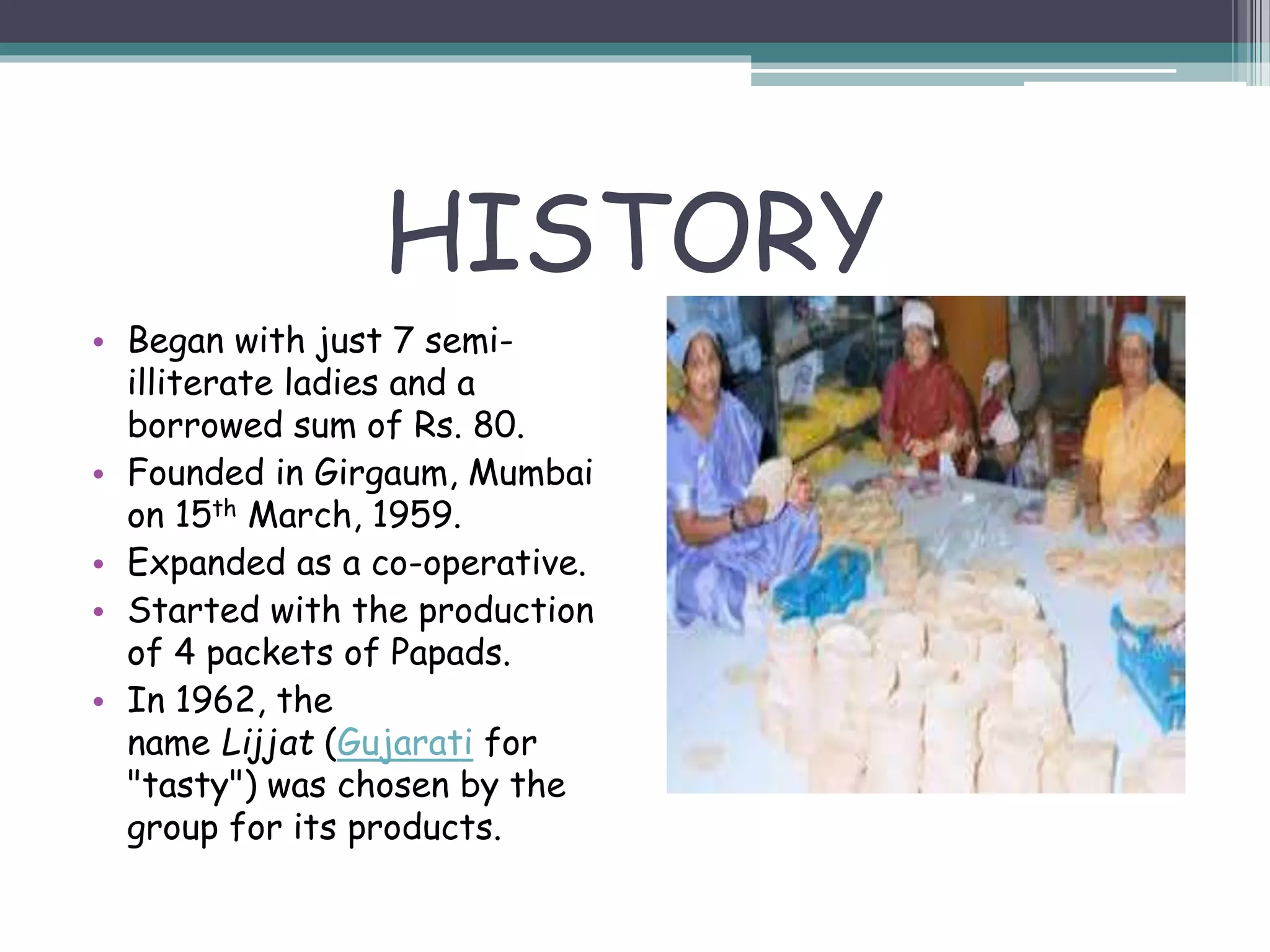 LIZZAT PAPAD CASE STUDY | PPTX