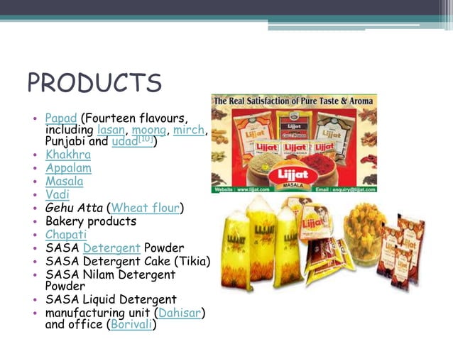 LIZZAT PAPAD CASE STUDY | PPTX