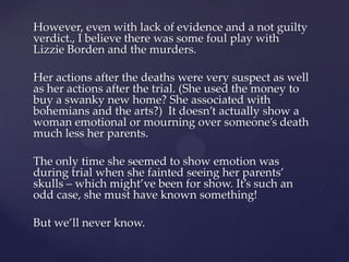 Lizzie Borden | PPSX | Law