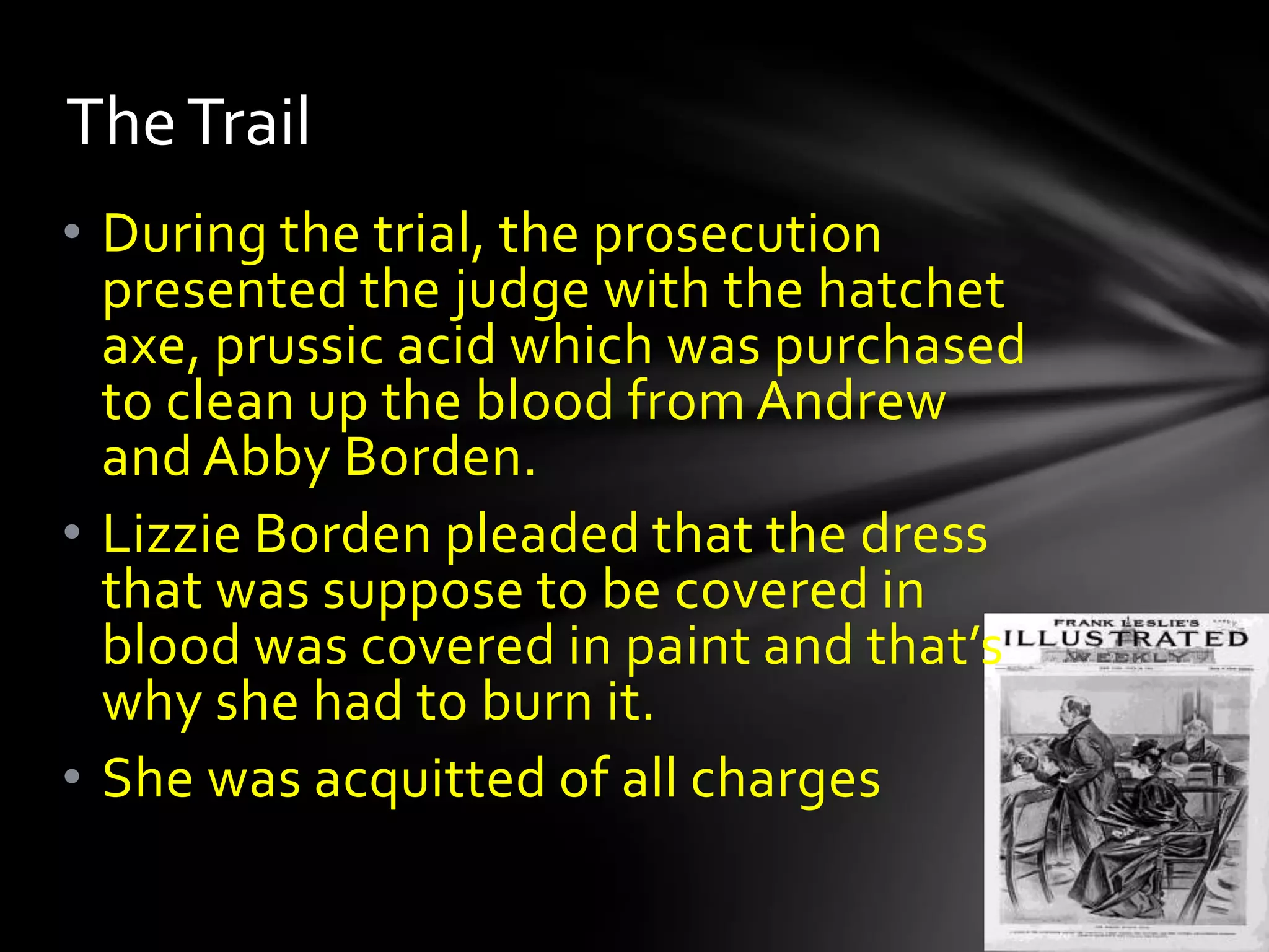 Lizzie borden case | PPTX | Death, Injury, or Military Conflict ...