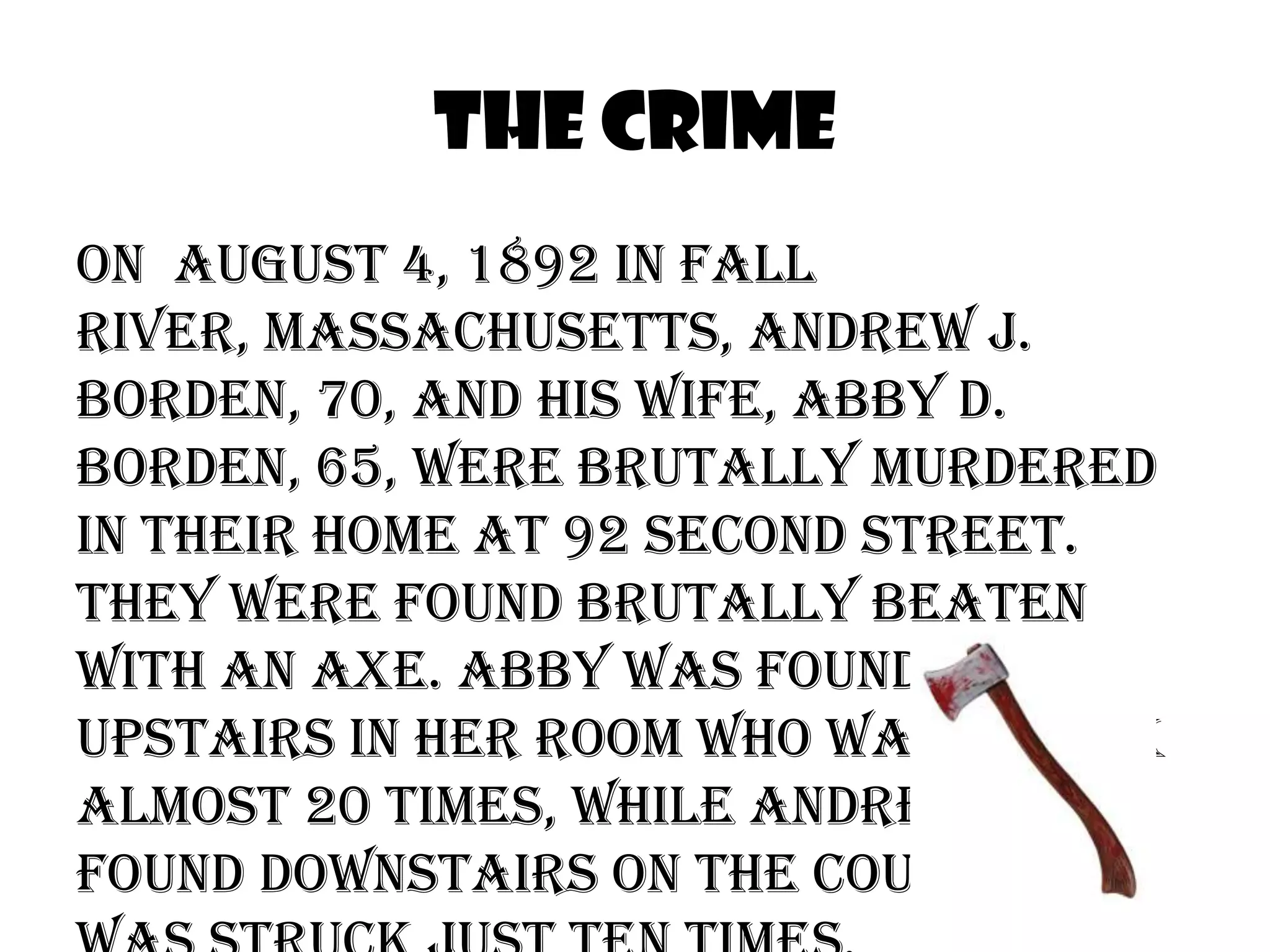 Lizzie borden case | PPT