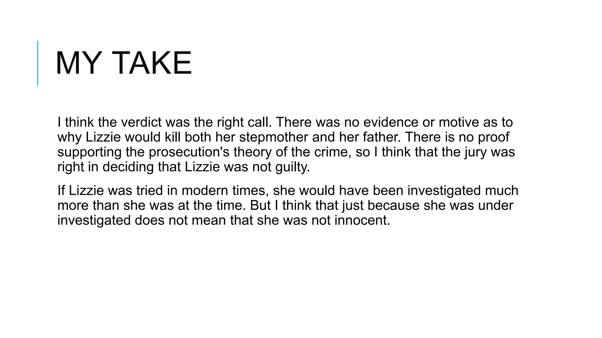 Lizzie borden case | PPT