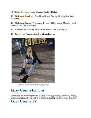 Lizzy greene-biography | PDF