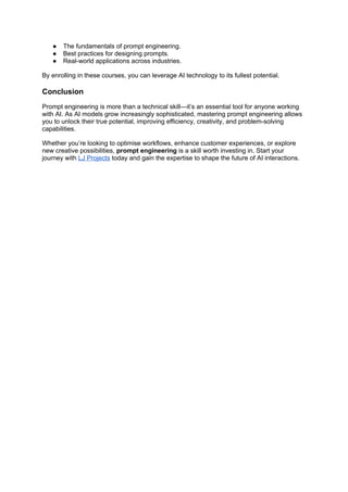 What Is Prompt Engineering? Definition, Examples, and Courses | DOCX