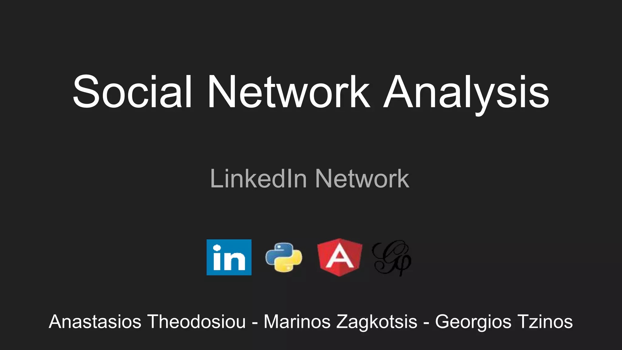 Linked in social network analysis | PPTX
