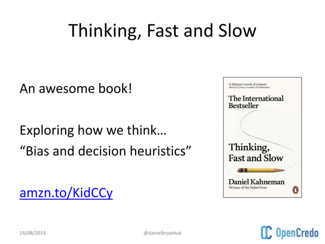 LJC 2014 "Professional Software Development: Thinking Fast and Slow" | PPTX