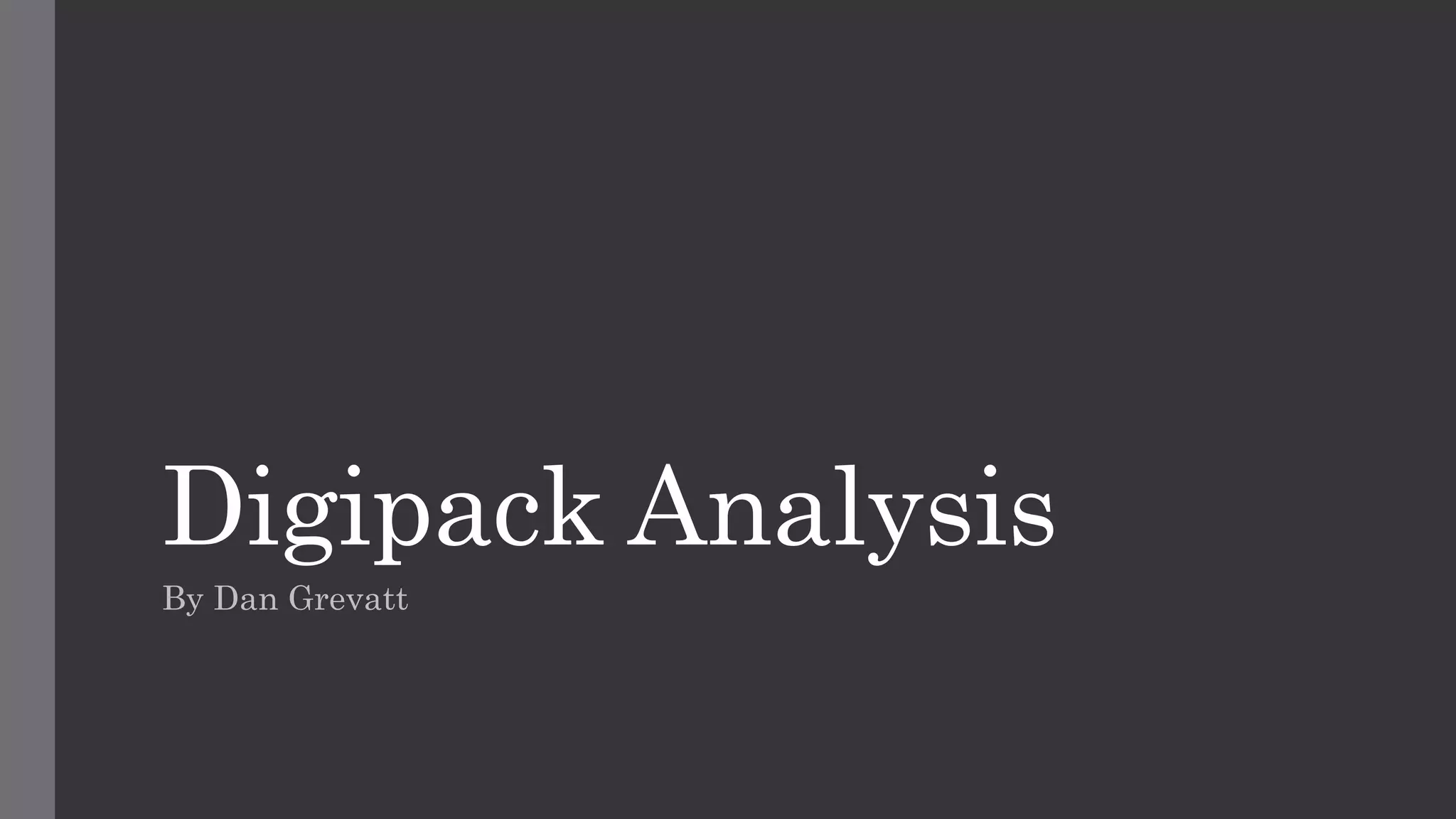 Digipack Analysis | PPTX | Music | Entertainment