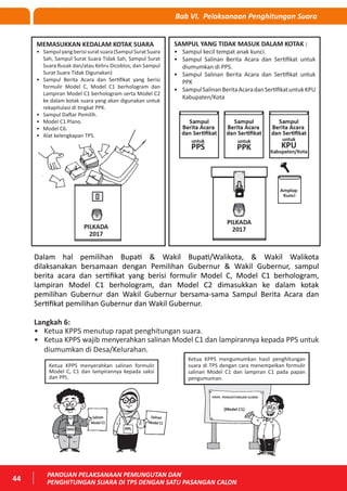 Buku Panduan KPPS Satu Pasangan Calon | PDF