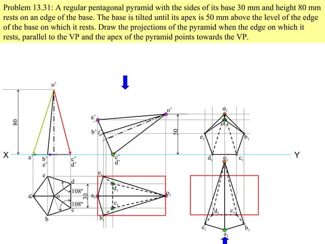 Projection of solids - ENGINEERING DRAWING/GRAPHICS | PPT | Geography ...