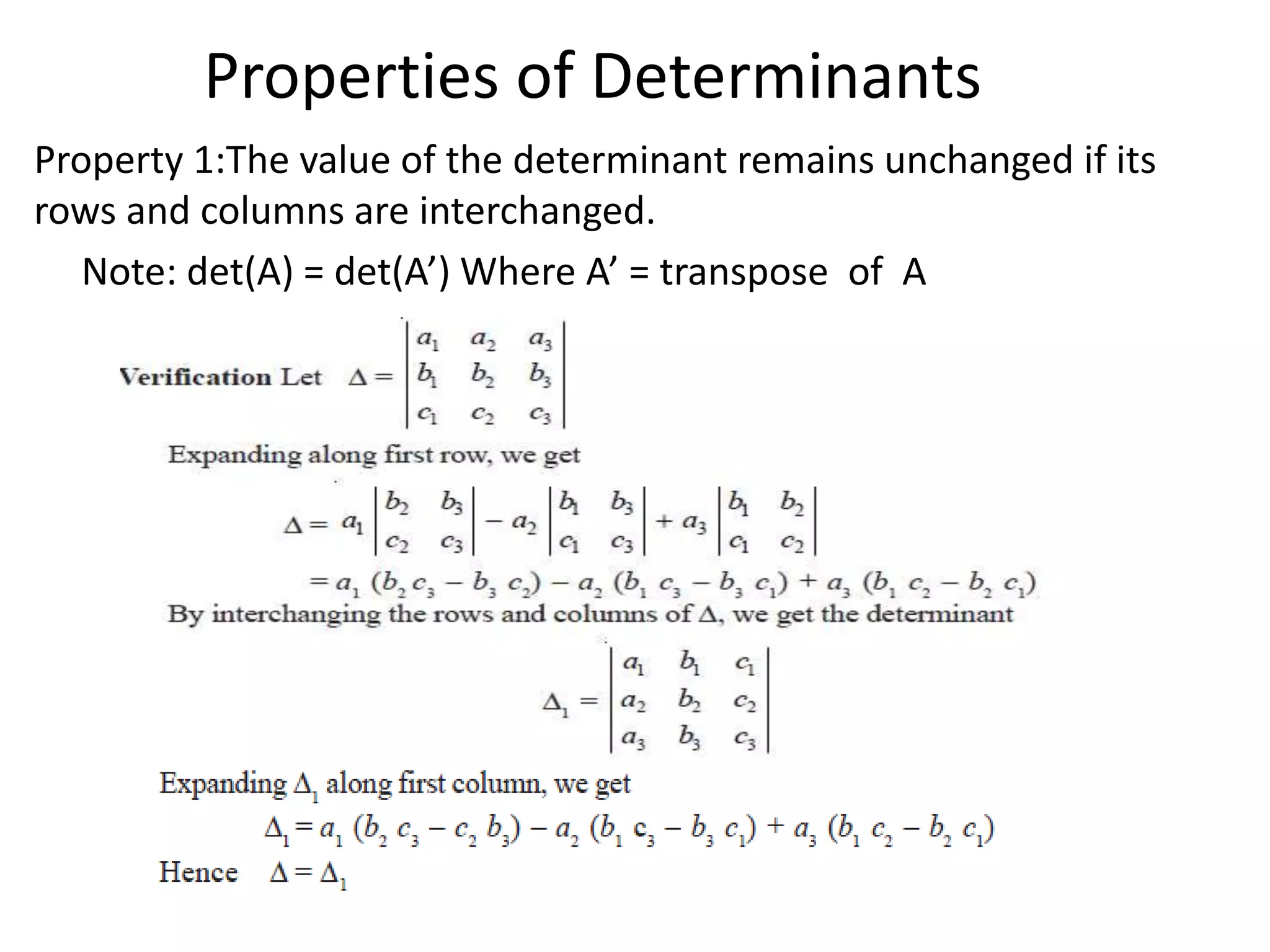 Determinants | PPTX