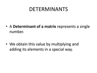 Determinants | PPTX