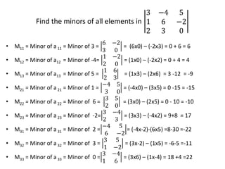 Determinants | PPTX