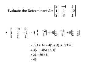 Determinants | PPTX