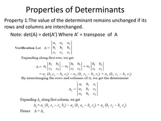 Determinants | PPTX